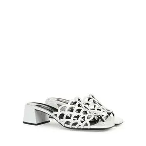 SERGIO ROSSI Square-headed High-heeled Sandals