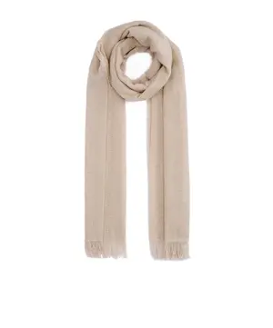 Fabiana Filippi Rectangular Fringed Scarf - Nude