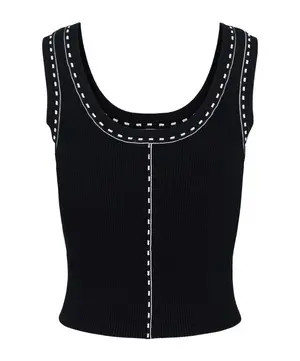 Simkhai Nailah Stitch-detail Knitted Top