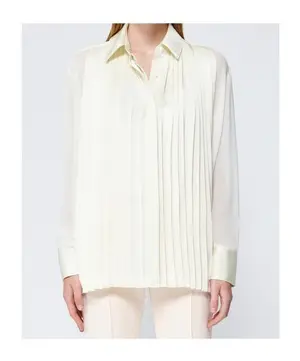 Simkhai Vinka Pleated-front Blouse
