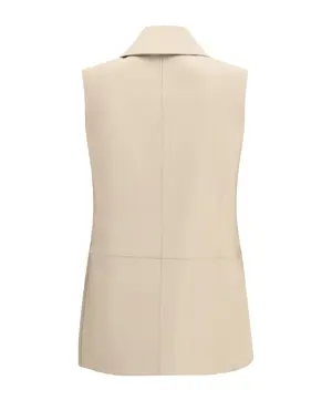 P.a.r.o.s.h Leather Sleeveless Gilet