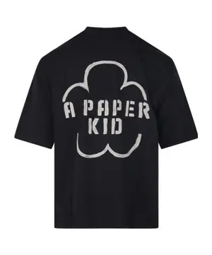 A PAPER KID Logo Cotton T-shirt