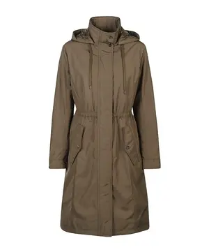 Herno Hooded Drawstring Coat - Brown