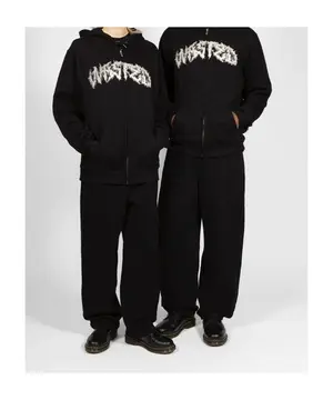 WASTED PARIS Long-sleeved Zip-up Hoodie With Pockets