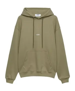 MSGM Logo Printed Drawstring Hoodie