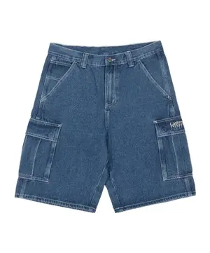 WASTED PARIS Belt Loop Denim Cargo Shorts