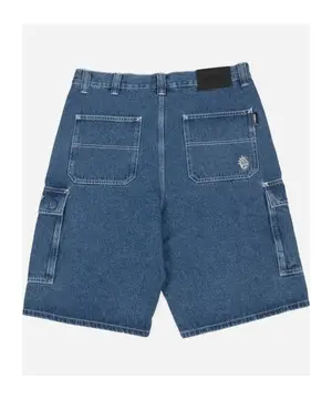 WASTED PARIS Belt Loop Denim Cargo Shorts