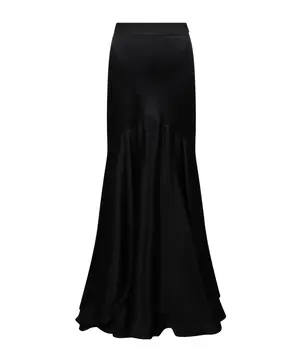 Nina Ricci Satin Mermaid Maxi Skirt - Black