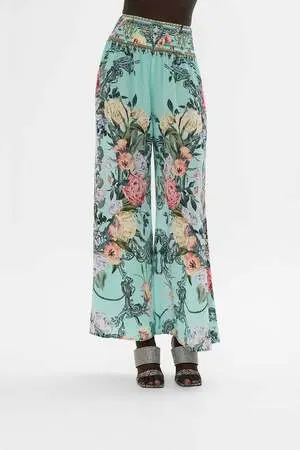 Camilla Pleated Wide-leg Pants