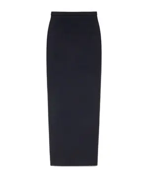 Max Mara Palo High Waist Long Skirt - Navy Blue