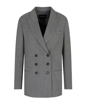Emporio Armani Long-sleeved Suit Jacket - Gray
