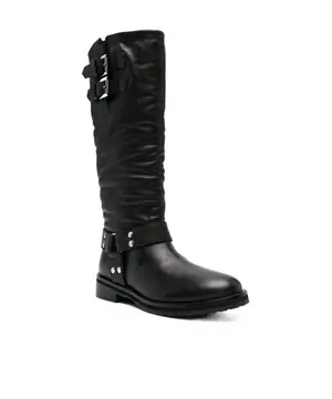 TWINSET Buckle Knee-high Boots - Black