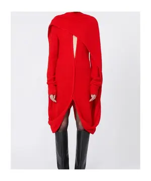 Sportmax Cut-out Long-sleeve Maxi Dress