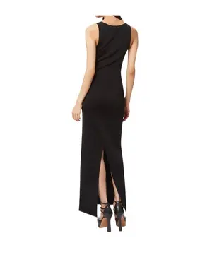 Nina Ricci Corset-style Maxi Dress With V-neck And Back Slit