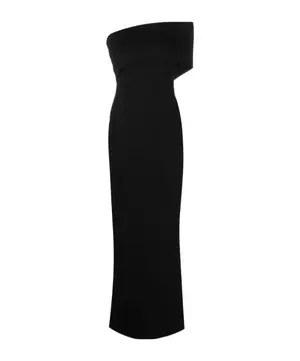 Solace London Lana Off-the-shoulder Dress - Black