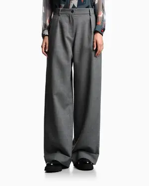 Emporio Armani Wool Casual Pants