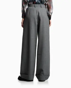 Emporio Armani Wool Casual Pants