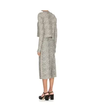Fabiana Filippi Long-sleeved Knitted Cardigan - Black/white