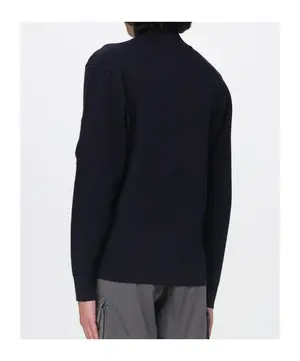 C.P. COMPANY Lens Detailed Half-zip Knit Jumper