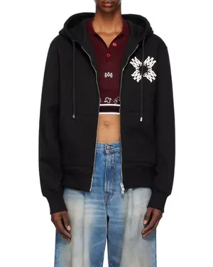 Amiri Zip-up Drawstring Hoodie