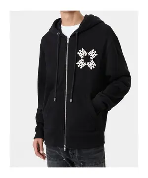 Amiri Zip-up Drawstring Hoodie
