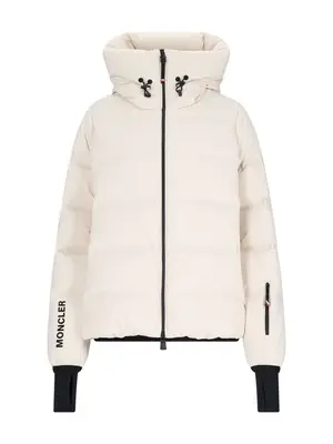 Moncler Suisses Hooded Down Jacket - Cream