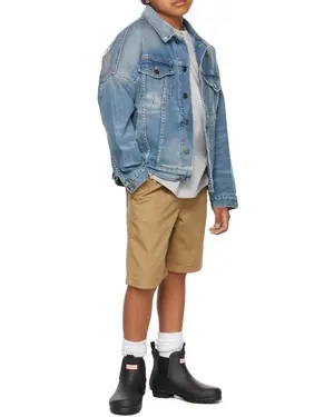 Palm Angels Logo Over Denim Jacket White