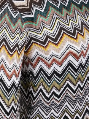 Missoni Zig-zag Long Sleeve Midi Dress