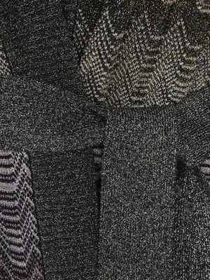 Missoni Zigzag Greek Pattern Belted Cardigan