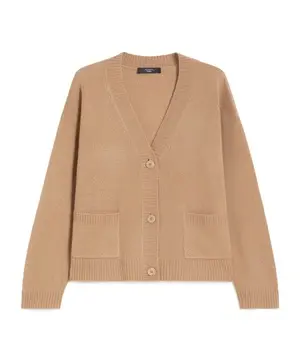 Max Mara Long-sleeved Cardigan - Camel