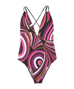 Emilio Pucci Iride-print Swimsuit - Pink