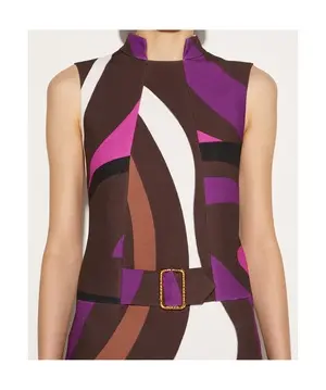 Emilio Pucci Marmo-print Sleeveless Mini Dress