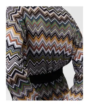 Missoni Chevron-pattern Belted Cardigan