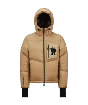 Moncler Hooded Padded Jacket - Camel Beige