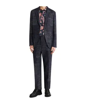 Etro Wool-blend Patchwork Blazer