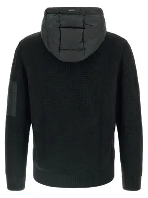 Herno Hooded Quilted-panel Jacket