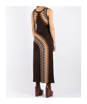 Rabanne Graphic Sleeveless Maxi Dress - Multicolor
