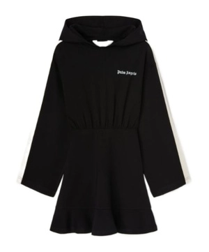 Palm Angels Logo-print Hoodie Dress - Black