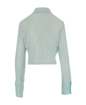 ROTATE BY BIRGER CHRISTENSEN Sequin-trimmed Button-down Shirt