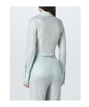 ROTATE BY BIRGER CHRISTENSEN Sequin-trimmed Button-down Shirt - No