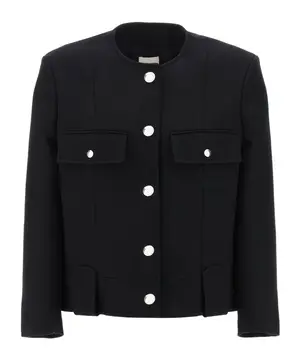 Khaite The Laybin Buttoned Jacket - Black