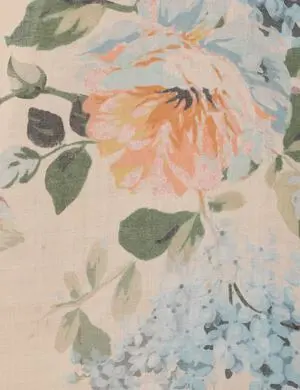 Zimmermann Halliday Relaxed Floral Print Linen Blend Pants - Nude