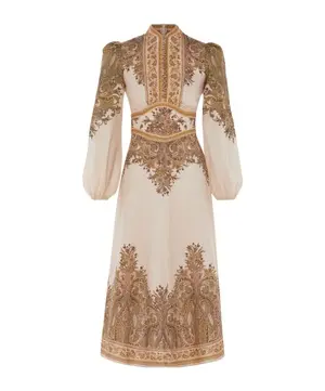 Zimmermann Natura Midi Dress - Nude
