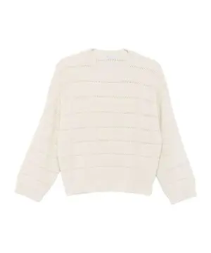 Brunello Cucinelli Open-knit Sweater - Beige