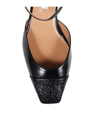 AQUAZZURA Two-toned Square Toe Pumps