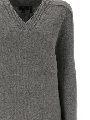 Theory V-neck Long Sleeve Jumper