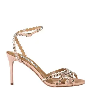 AQUAZZURA Agave-colored Leather Sandals