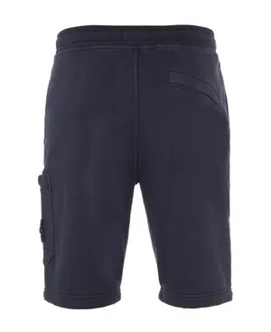 Stone Island Compass Logo-patch Cotton Track Shorts
