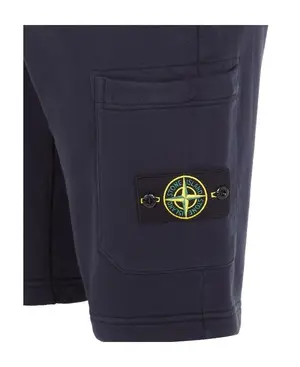 Stone Island Compass Logo-patch Cotton Track Shorts