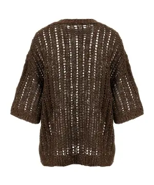 Brunello Cucinelli Short-sleeved Crewneck Knitted Jumper